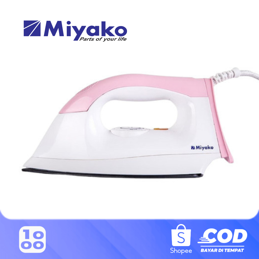 Jual Setrikaan Miyako Anti Lengket EI-1000 M 395 Watt | Shopee Indonesia