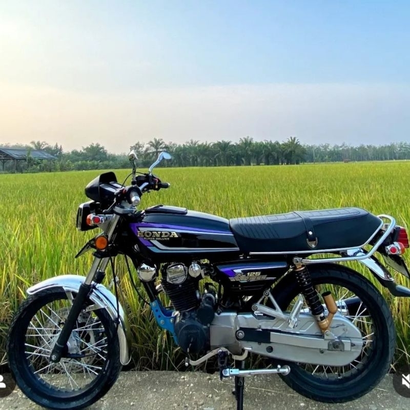 Jual Striping lis sticker standar ORI honda gl 100 1993 1994 ungu biru ...