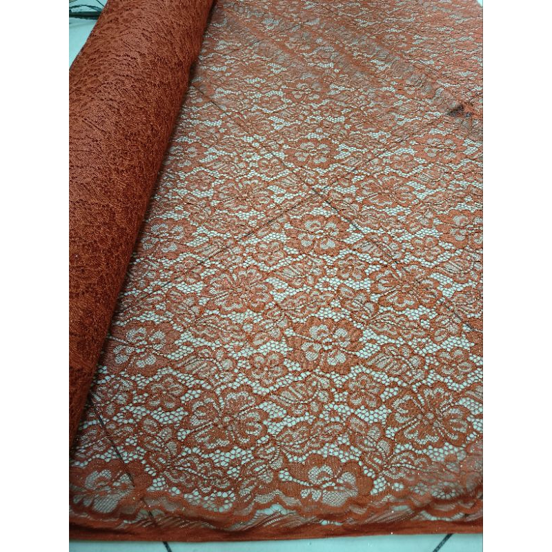 Jual Kain Brokat Katun/Brokat Cordnelly/Brukat Gliter/Brokat Tanpa ...