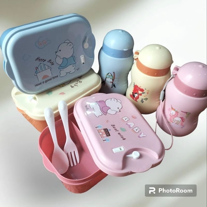Jual Launch Box 1Set Anak 700ml terbaru lucu dan unik | Shopee Indonesia
