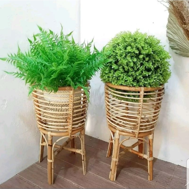 Jual STANDING POT BUNGA ROTAN | Shopee Indonesia