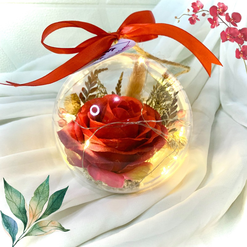 Jual bunga bola. flower dome. fairy flower. ball flower. buket bunga ...