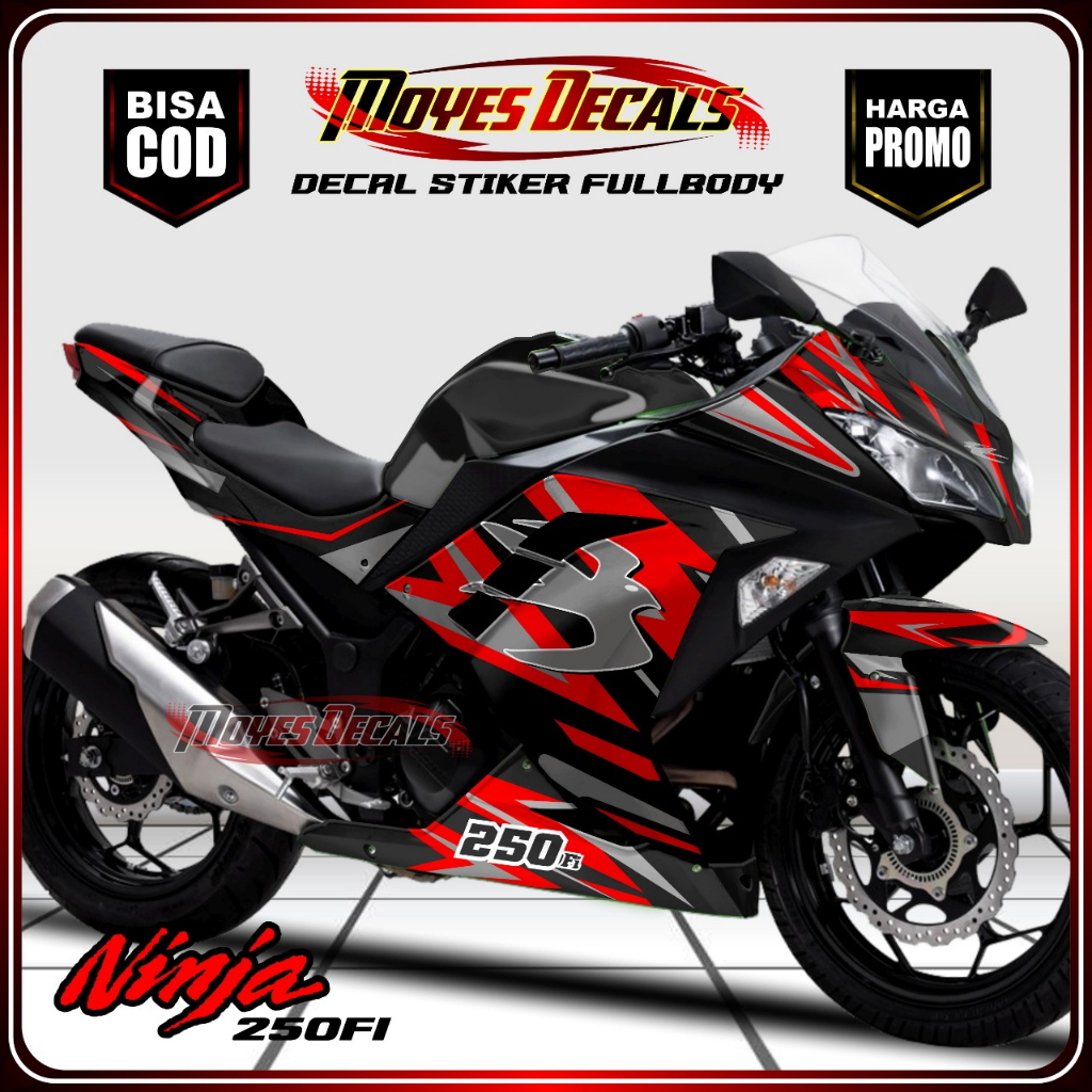Jual Decal Ninja 250 Fi Stiker Variasi Fullbody Design Custom | Shopee ...