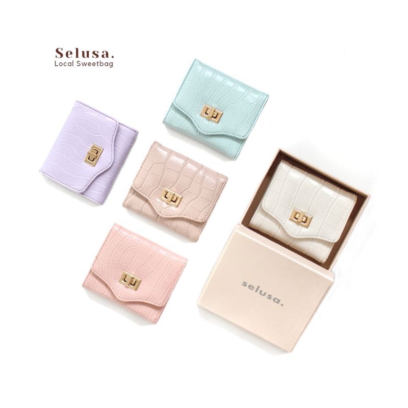 Jual SELUSA BERLY CROCO WALLET (Free Exclusive Hard Box) | Dompet Lipat ...