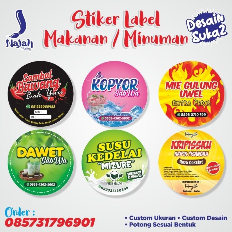 Jual stiker label | Shopee Indonesia