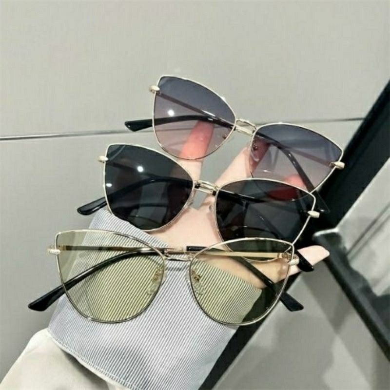 Jual E ( E23 ) KACAMATA HITAM CAT EYE FASHION KOREA / KACAMATA HITAM SEGITIGA GRADASI | Shopee ...