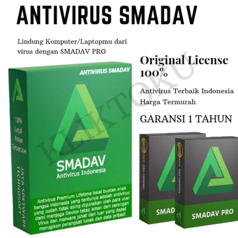 Jual Antivirus Komputer/Laptop Smadav Pro Original License 100% | Shopee Indonesia