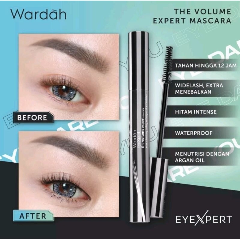 Jual Wardah Eyexpert Mascara Liftlast / Volume Expert / Perfect Curl ...