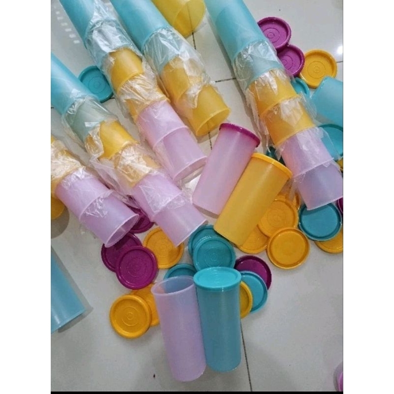 Jual Tupperware Mini Tumbler 175 ml wadah gelas kopi teh susu | Shopee ...