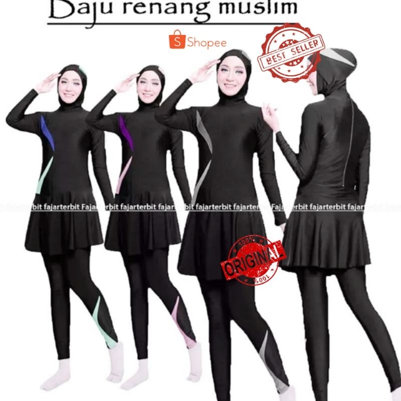 Jual Baju renang muslim dewasa pakaian renang wanita muslimah hijab remaja dewasa baju renang ...