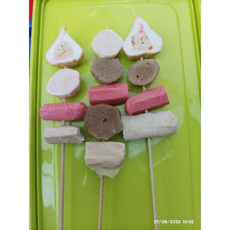 Jual Aneka Sate Bakaran Sosis Jumbo Bakso Ikan Fish Roll Dumpling Ayam ...