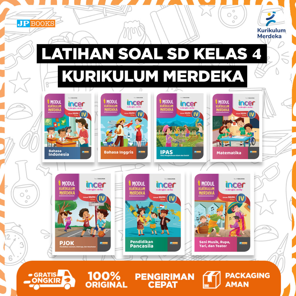Jual JP Books - Buku Siswa Sekolah Modul Incer Latihan Soal + Kunci Jawaban SD Kelas 4 ...