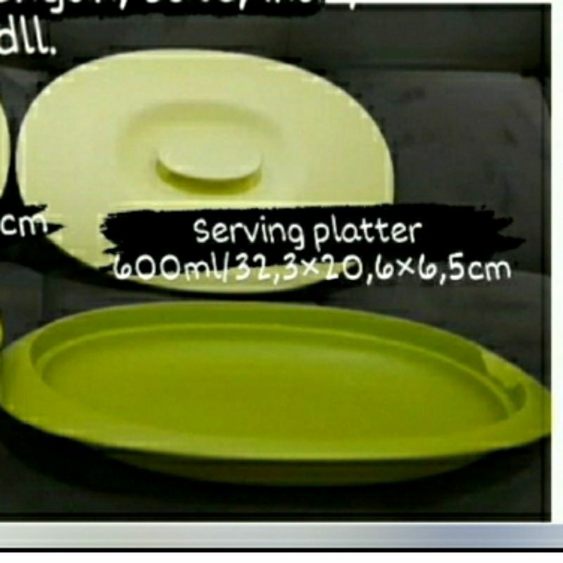 Jual Serving platter Tupperware / Saucy dish Tupperware / Wadah saji ...