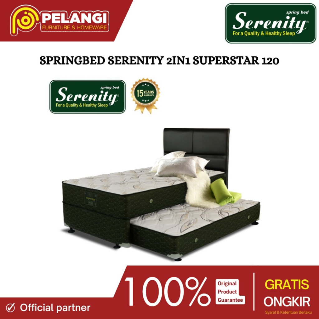 Jual Springbed Serenity 2in1 Superstar 120x200 | Springbed 2in1 ...
