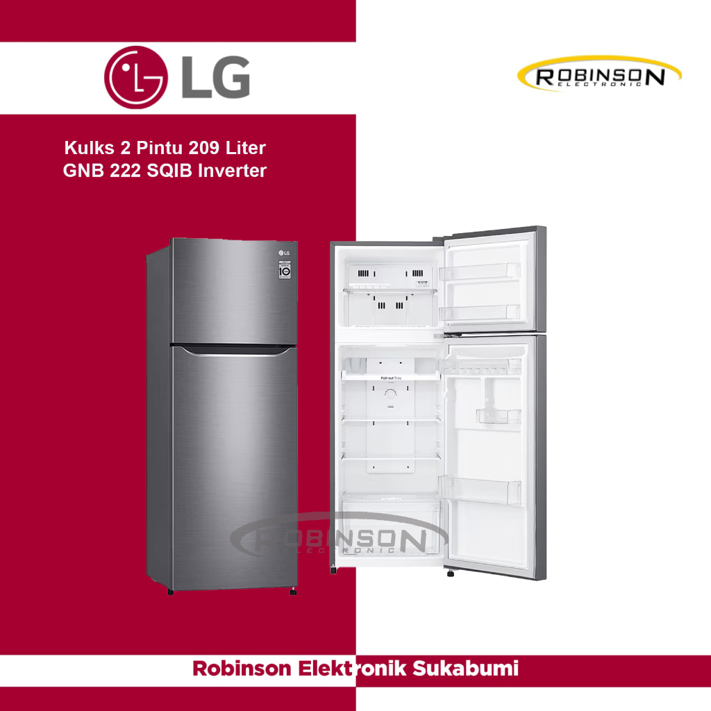 Jual Lemari Es LG GN-B222SQIB 209 Liter Inverter | Shopee Indonesia