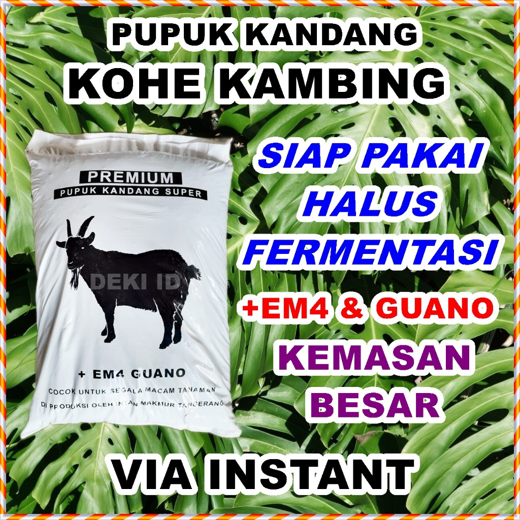 Jual Pupuk Kandang Organik Kohe Kambing Kemasan Besar Via Instant Siap ...