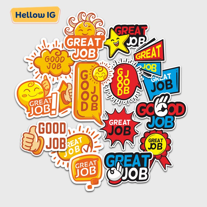 Jual STICKER AESTHETIC KATA KATA KEREN QUOTE MOTIVASI GOOD DAY GREAT ...