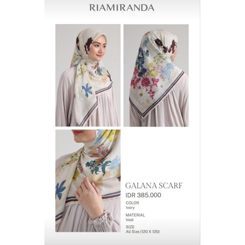 Jual New Galana Scarf by Ria Miranda | Shopee Indonesia