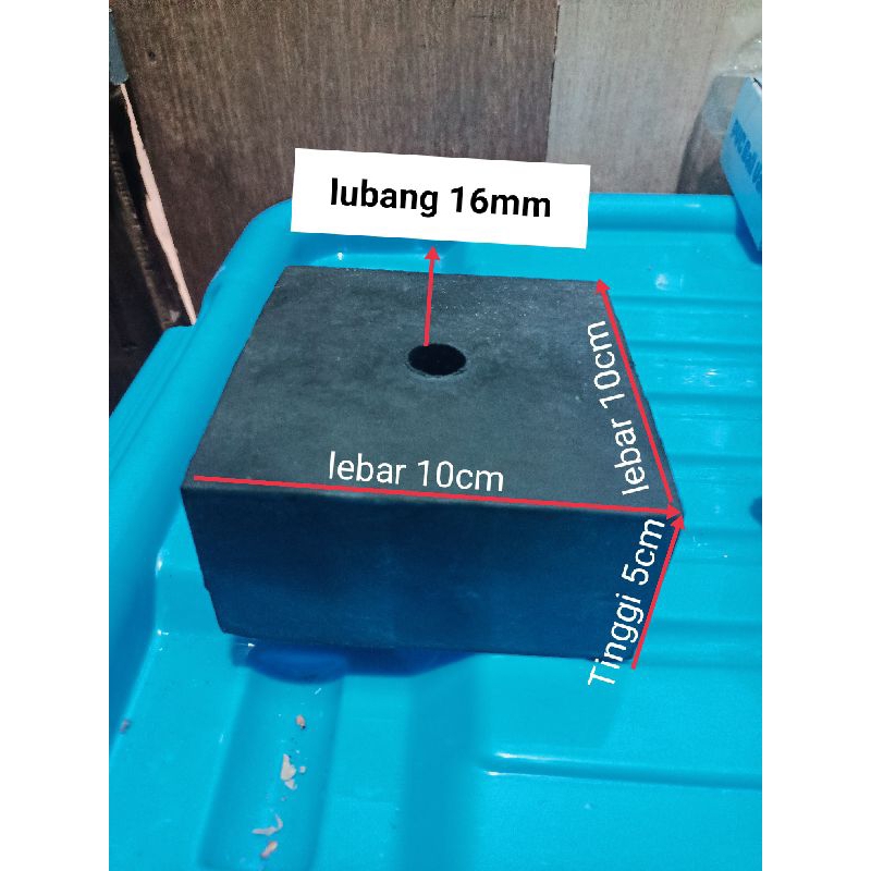 Jual Karet Mounting Kotak 100x50x16mm Engine Rubber Monting Diamater 10 ...