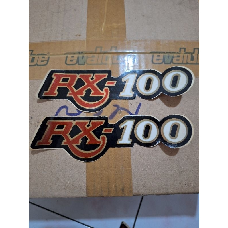 Jual stiker list striping box accu aki yamaha rx100 rx 100 nos | Shopee ...