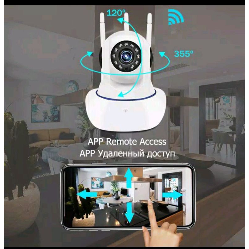 Jual Camera CCTV V380 3 Antena Camera Portable V380 Pro Baby Cam ...