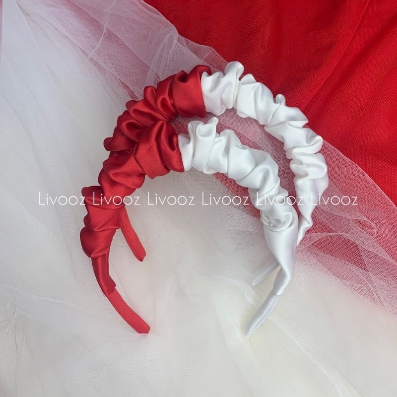 Jual bando merah putih,aksesoris kepala, bando aksesoris kemerdekaan ...