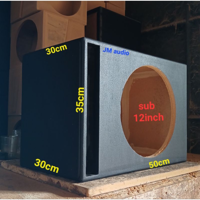 Jual Box subwoofer 12in slot universal Tebal 18mm Full MDF,dilapis kulit oscar/pinil | Shopee ...