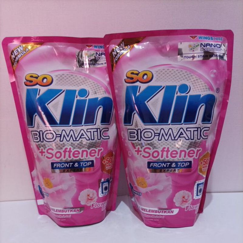 Jual So Klin Bio Matic 700 mL Flowers Bloom | Shopee Indonesia