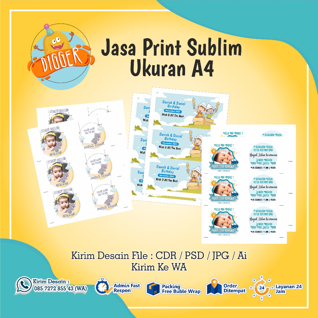 Jual Jasa Cetak Sublim Kertas Ukuran A4 Murah | Shopee Indonesia