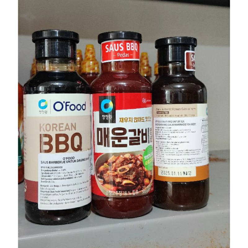 Jual Daesang Chung Jung One Beef Galbi / Bulgogi / Spicy Galbi BBQ Sauce Marinade 500 gr ...