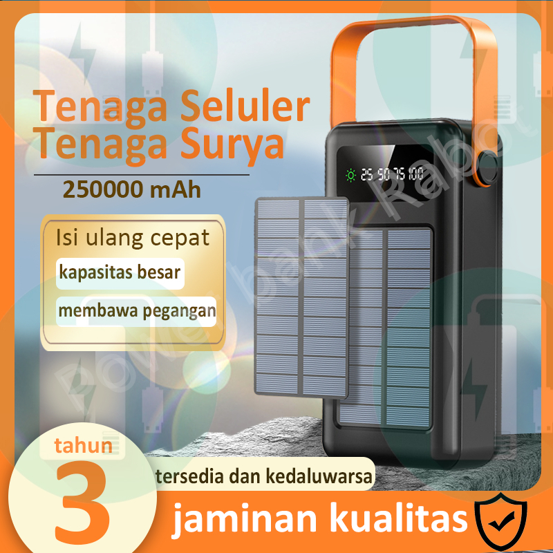 Jual Power bank Rabot power bank solar power bank 250000mah power beng ...