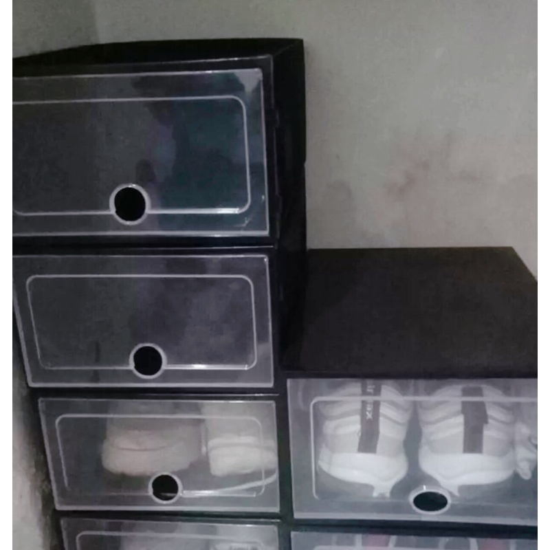 Jual Kotak Sepatu Plastik Serbaguna /Tempat Penyimpanan Sepatu / Rak ...