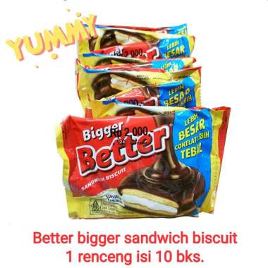 Jual BETTER SANDWICH VANILLA RENCENG BIGGER BETTER BISKUIT VANILLA ...