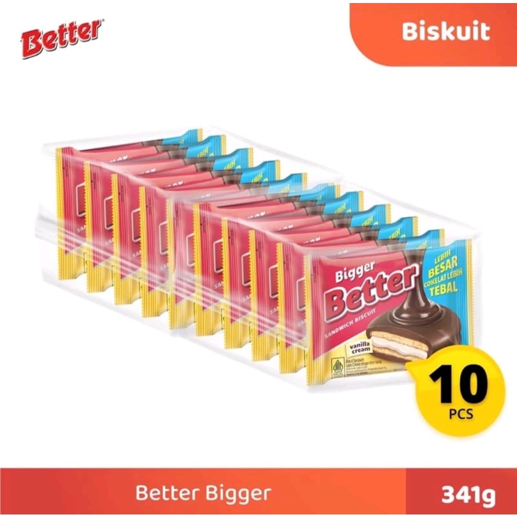 Jual BETTER SANDWICH RENCENG BISCUIT VANILLA CREAM/ BISKUIT ROMA BETTER COKLAT CREAM VANILA ...