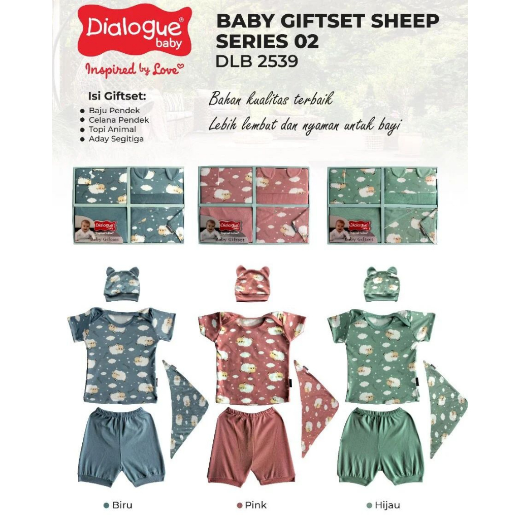 Jual Dialogue Baby Gift Set Sheep Series 02 DLB2539 - Paket Baju Bayi ...