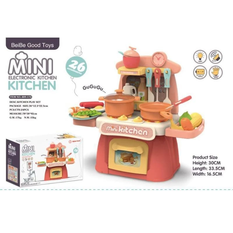Jual M26 Mainan Mini Electronic Kitchen Set Isi 26Pcs Mainan Anak ...