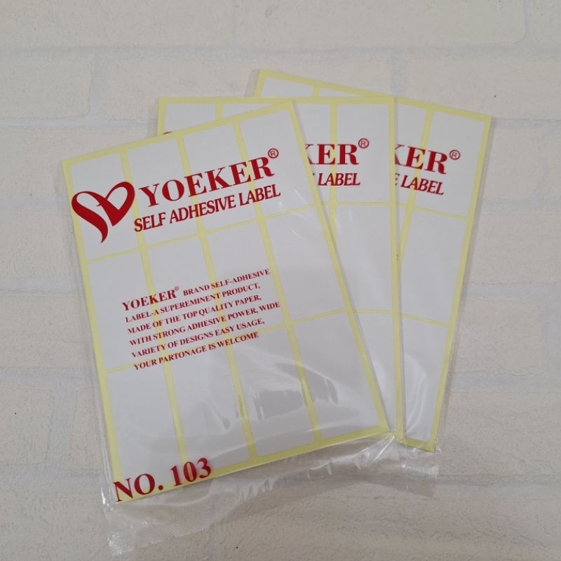 Jual 1 Pak Label Harga 103 Size 32 x 64 mm / Label Undangan / Self ...