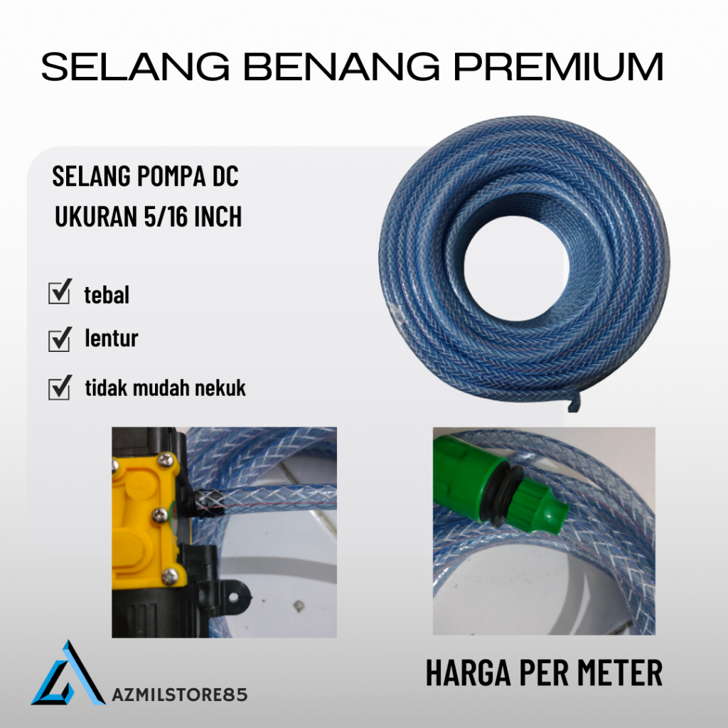 Jual Selang Air Benang Ukuran 5/16 / Selang pompa Dc ( FGO ) | Shopee ...