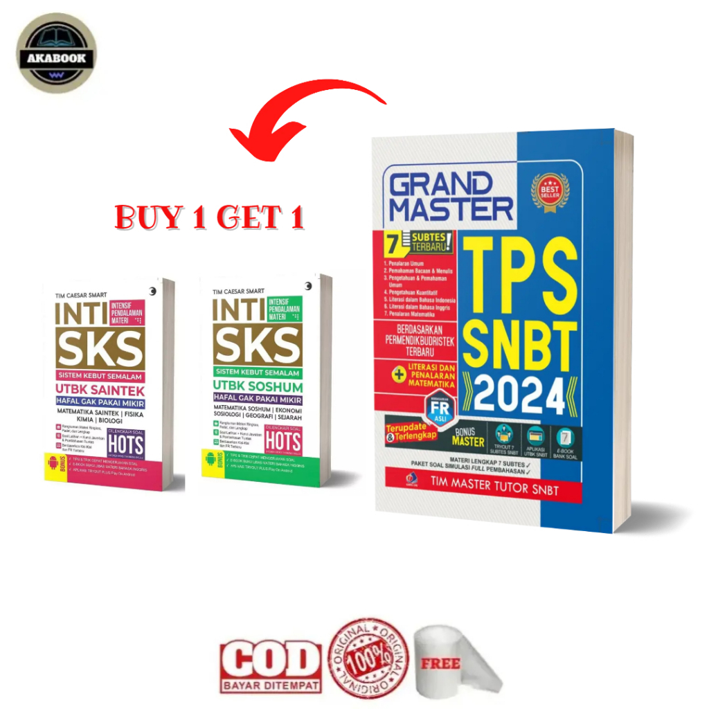 Jual Grand Master Tps Snbt 2024 Buku TPS SNBT UTBK 2024 | Shopee Indonesia