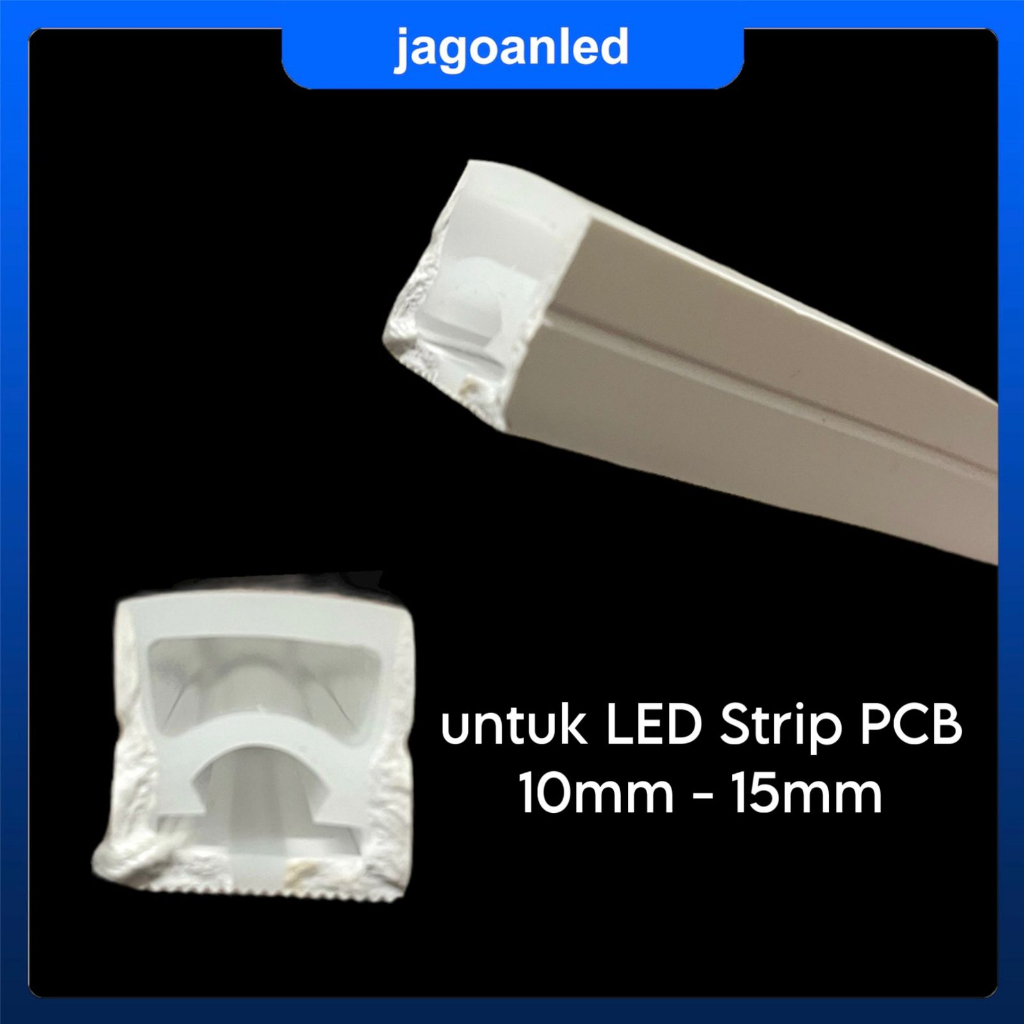 Jual Selang LED Karet Silicone Tube 20x20mm Pelindung LED Strip pcb ...