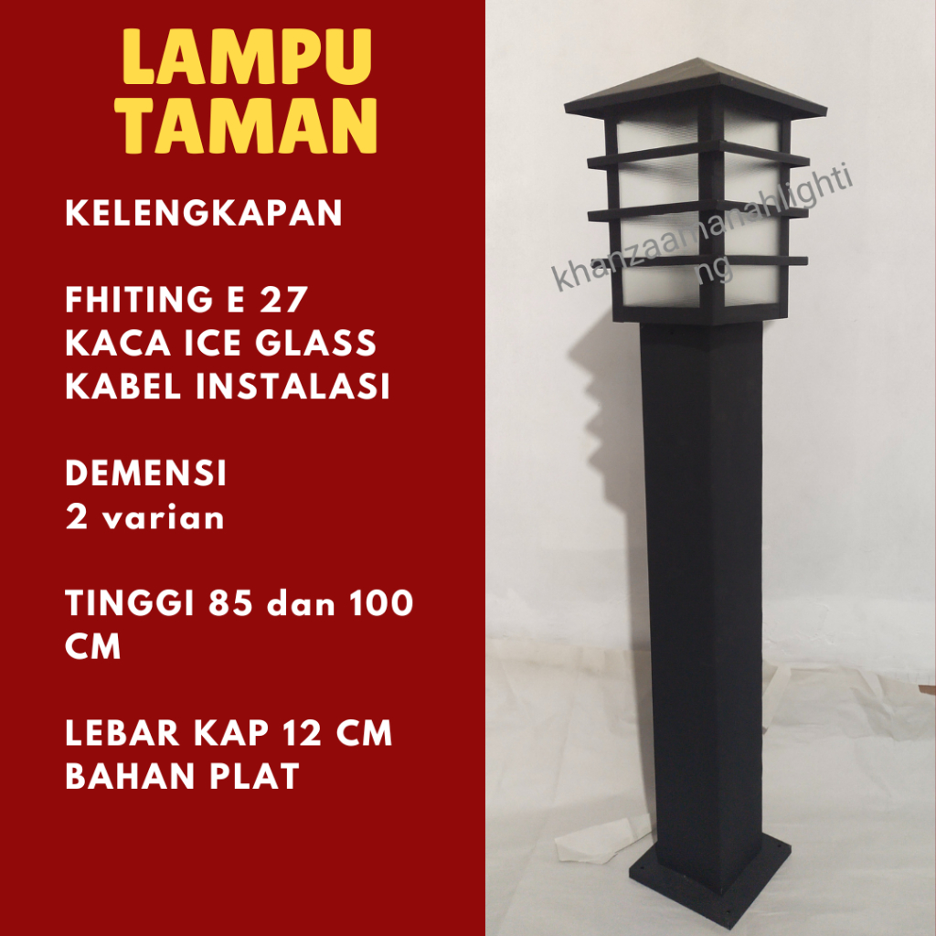Jual Lampu Taman Tiang Outdoor Seri TM 007 1 METER | Shopee Indonesia
