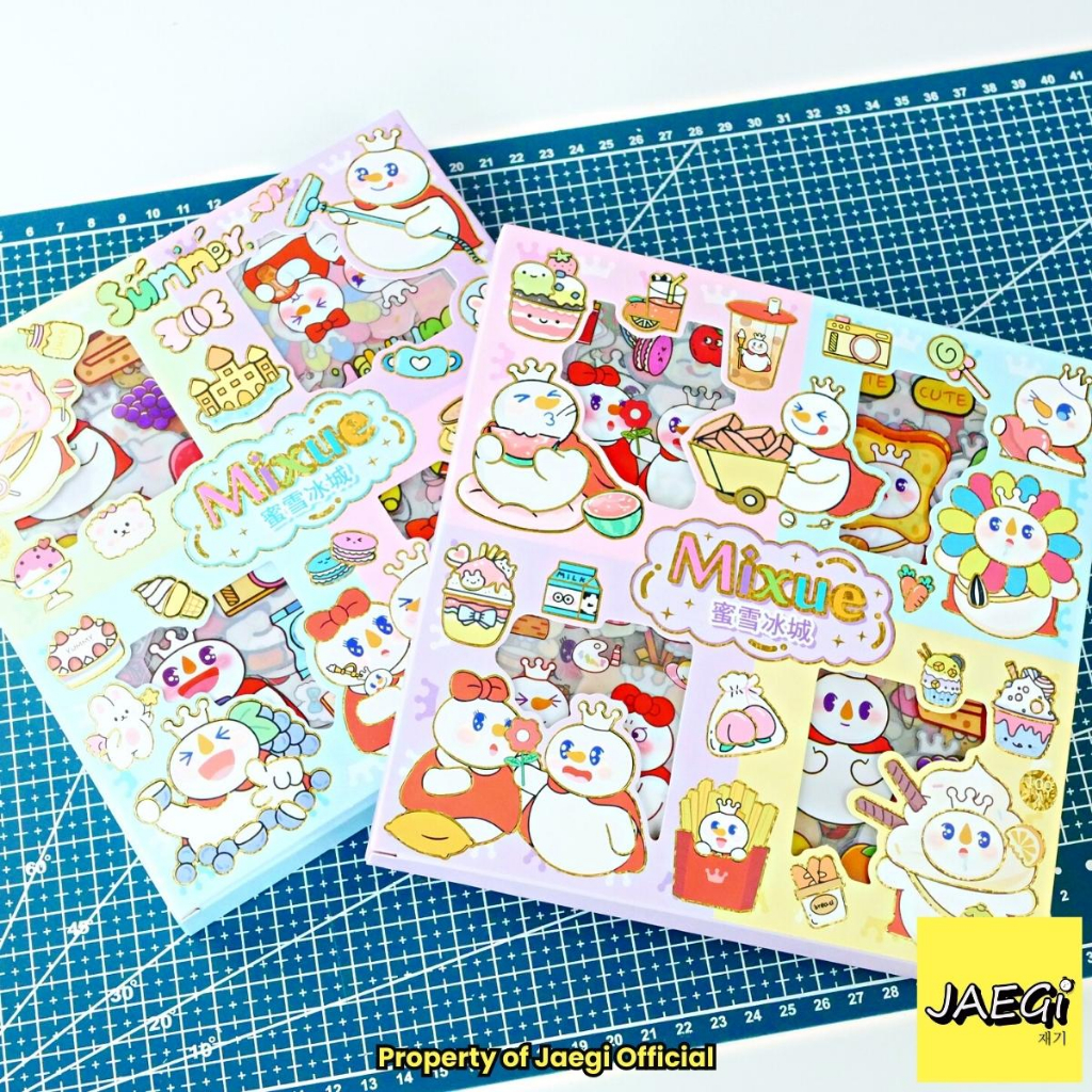 Jual JAEGi - Sticker Mixue Aesthetic Box isi 100 Pcs Premium | Shopee ...