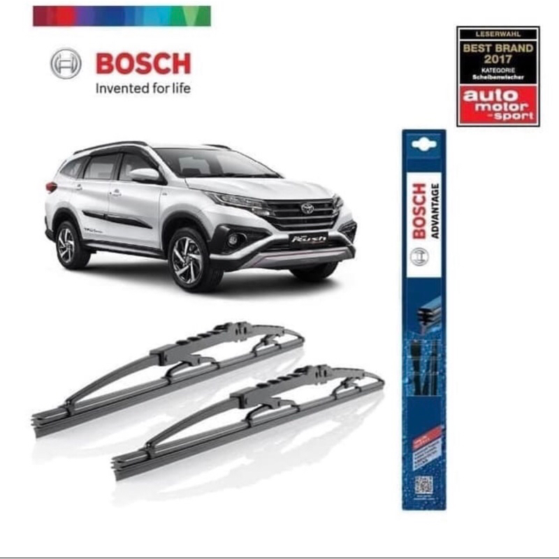 Jual Wiper Besi Bosch Advantage Toyota Rush Daihatsu Terios | Shopee Indonesia