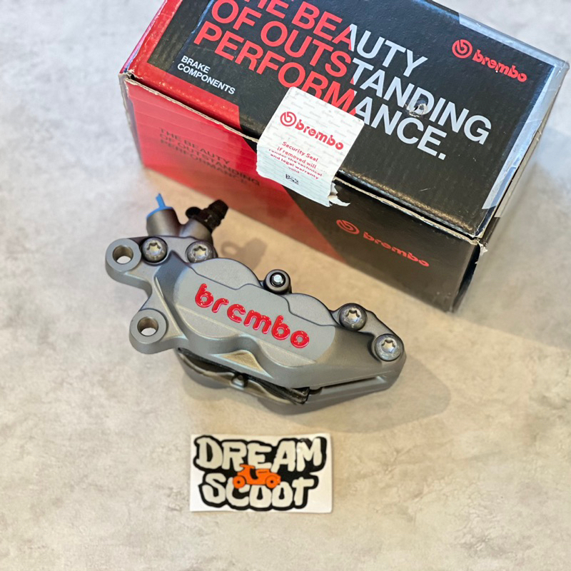 Jual Kaliper Brembo 4 Piston Grey Vespa sprint Vespa Primavera Brembo Vespa matic Kaliper brembo ...