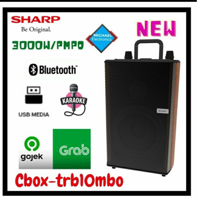 Jual Sharp speaker trolly CBOX-TRB10MBO (10 inch) | Shopee Indonesia