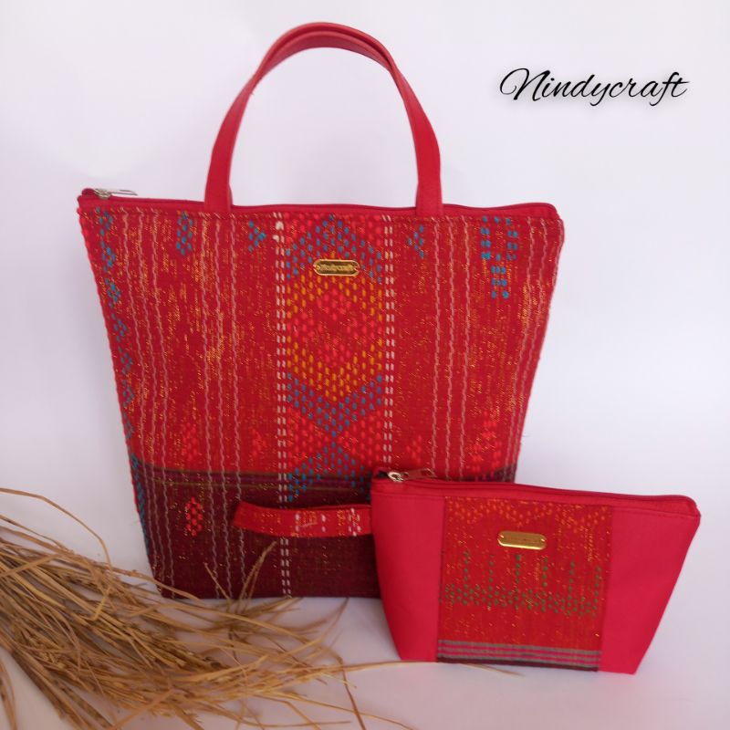 Jual Tas Tenun Ulos Set sadira set/handbag set ulos | Shopee Indonesia