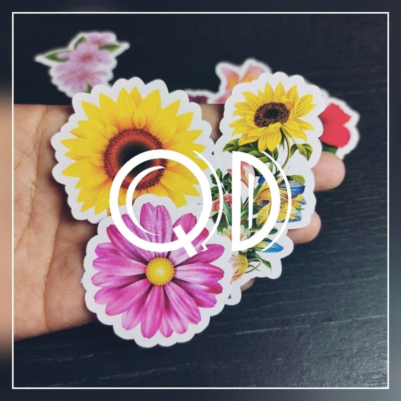 Jual Isi 14 Pcs Stiker Kertas Glossy Bunga Vintage Sticker Jurnal 