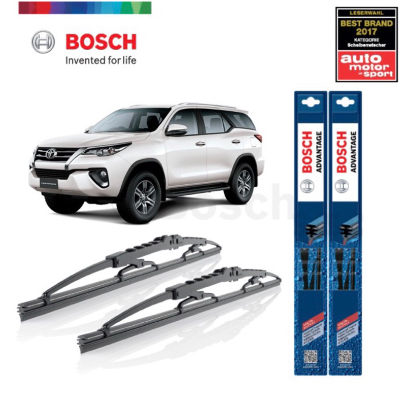 Jual Wiper Besi Bosch Advantage Toyota Fortuner | Shopee Indonesia