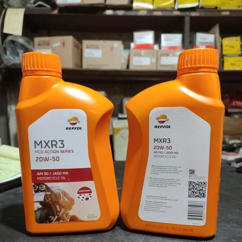 Jual Oli Mesin Repsol MXR3 0,8L 20W-50 Universal Original | Shopee ...