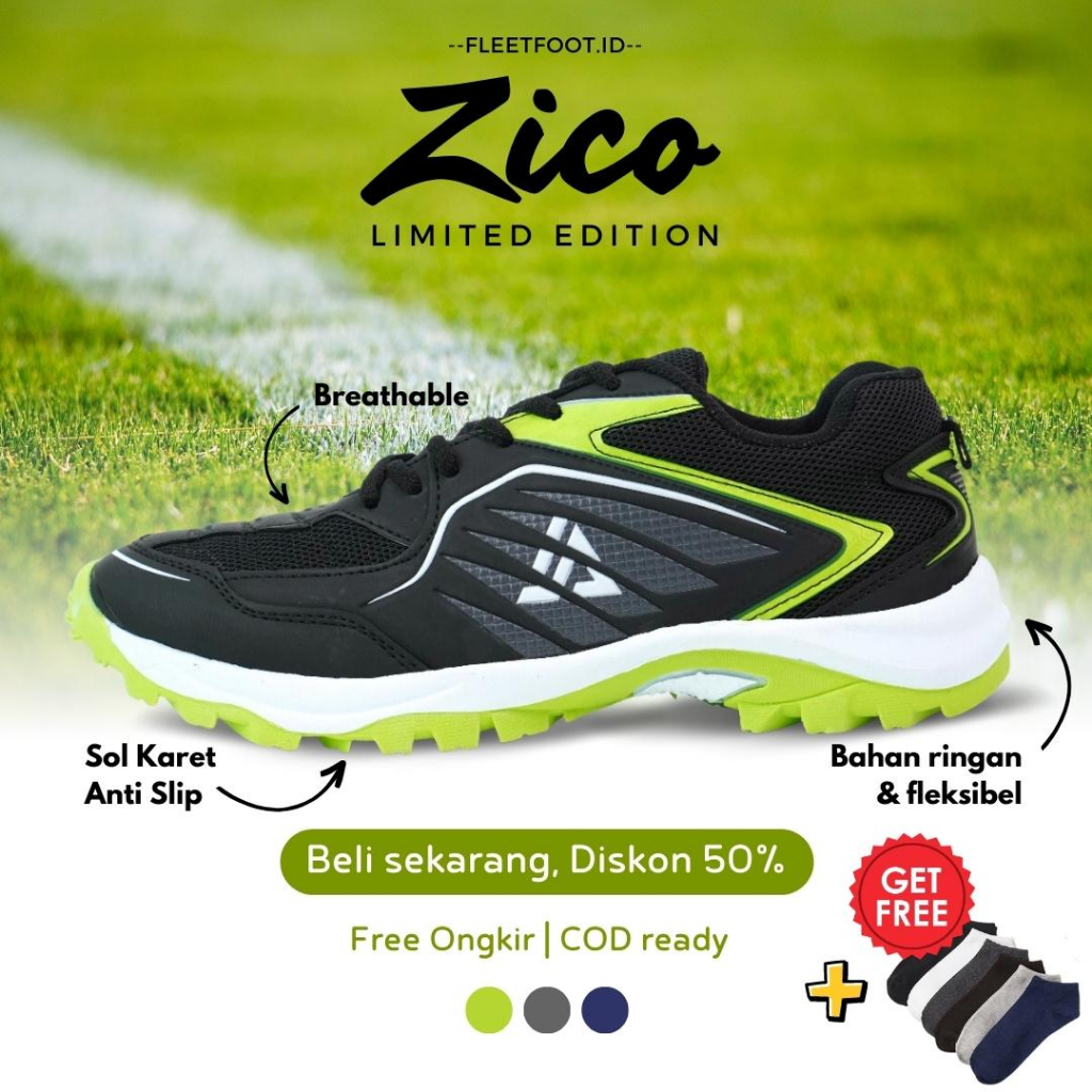 Jual Sepatu Olahraga Sport Pria Spatu Lari Running Joging Badminton ...